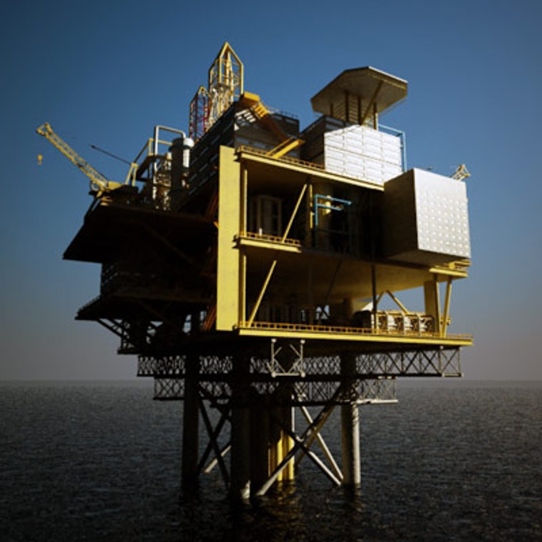 3d Max Oil Rig Tanker Ship