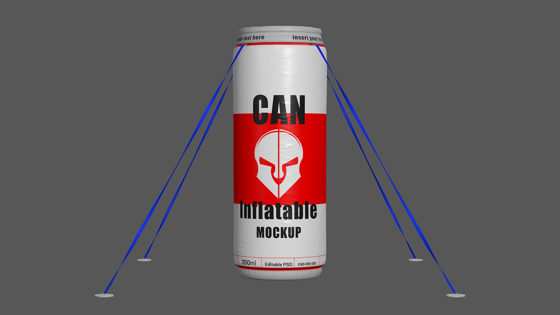 3D Inflatable Can Drink Editable Mockup 350ml - TurboSquid 2170688