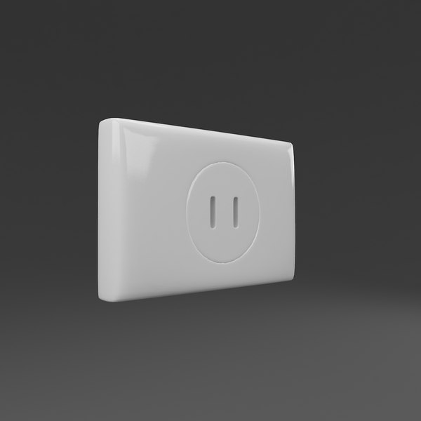 Power outlet 3D model - TurboSquid 1687762