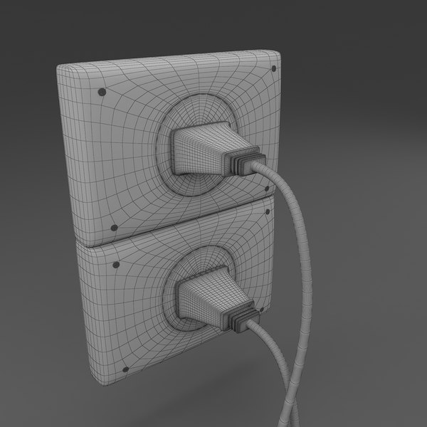 Power outlet 3D model - TurboSquid 1687762