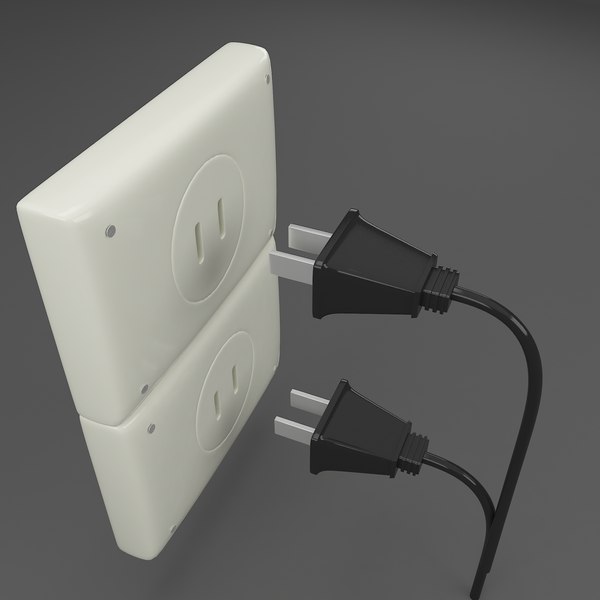 Power outlet 3D model - TurboSquid 1687762