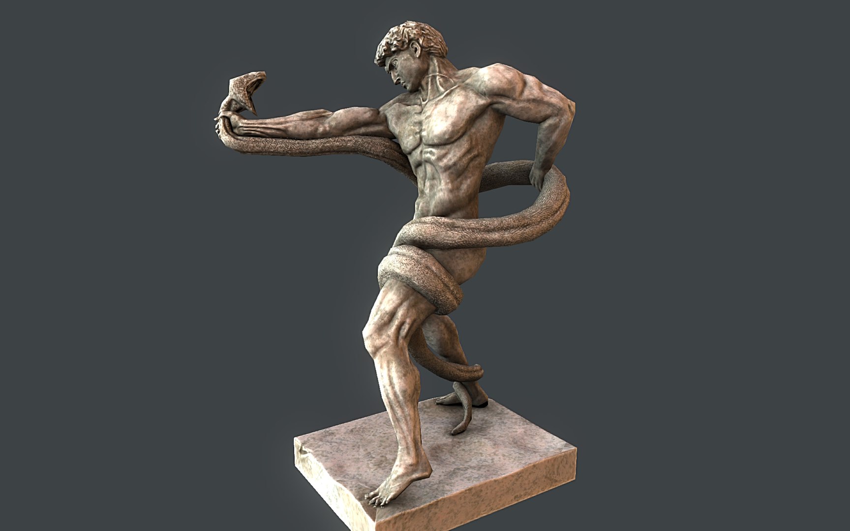 3d Athlete Statue
