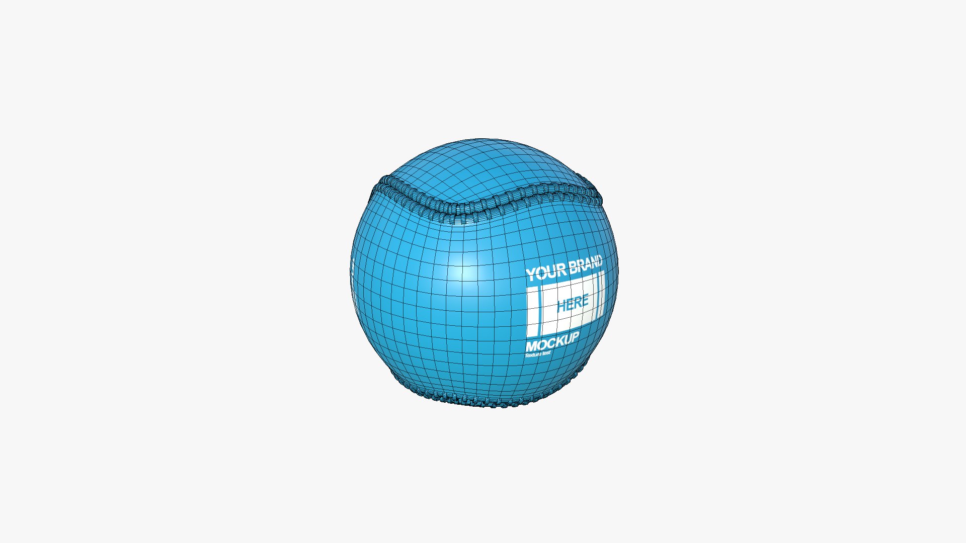 3D Baseball Ball 01 - Blank Mock Up Basic Template model - TurboSquid ...