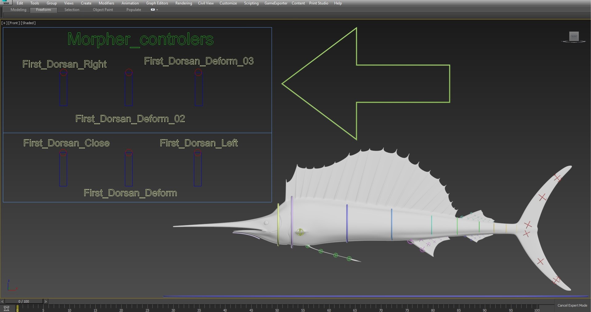Sailfish rig 3D model - TurboSquid 1244609
