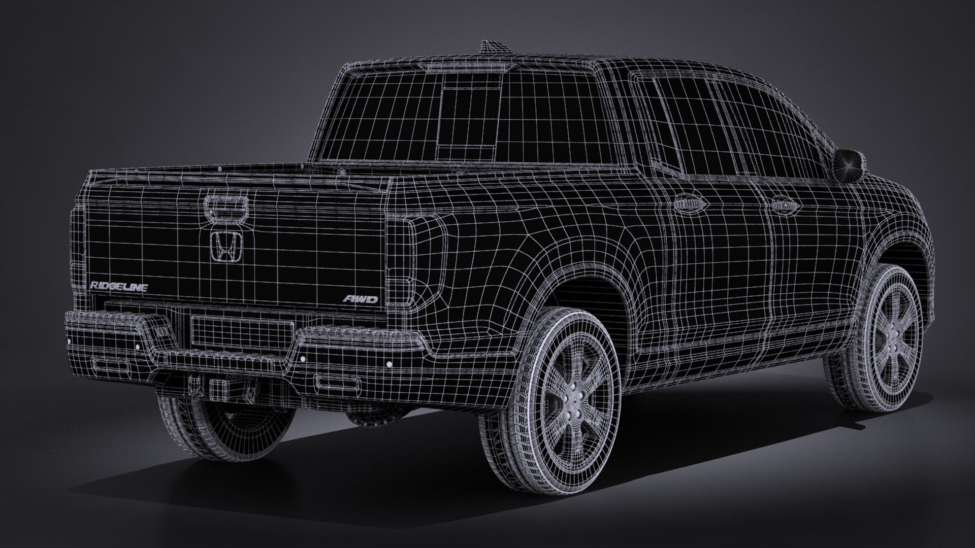 Honda Ridgeline 2017 3d Max