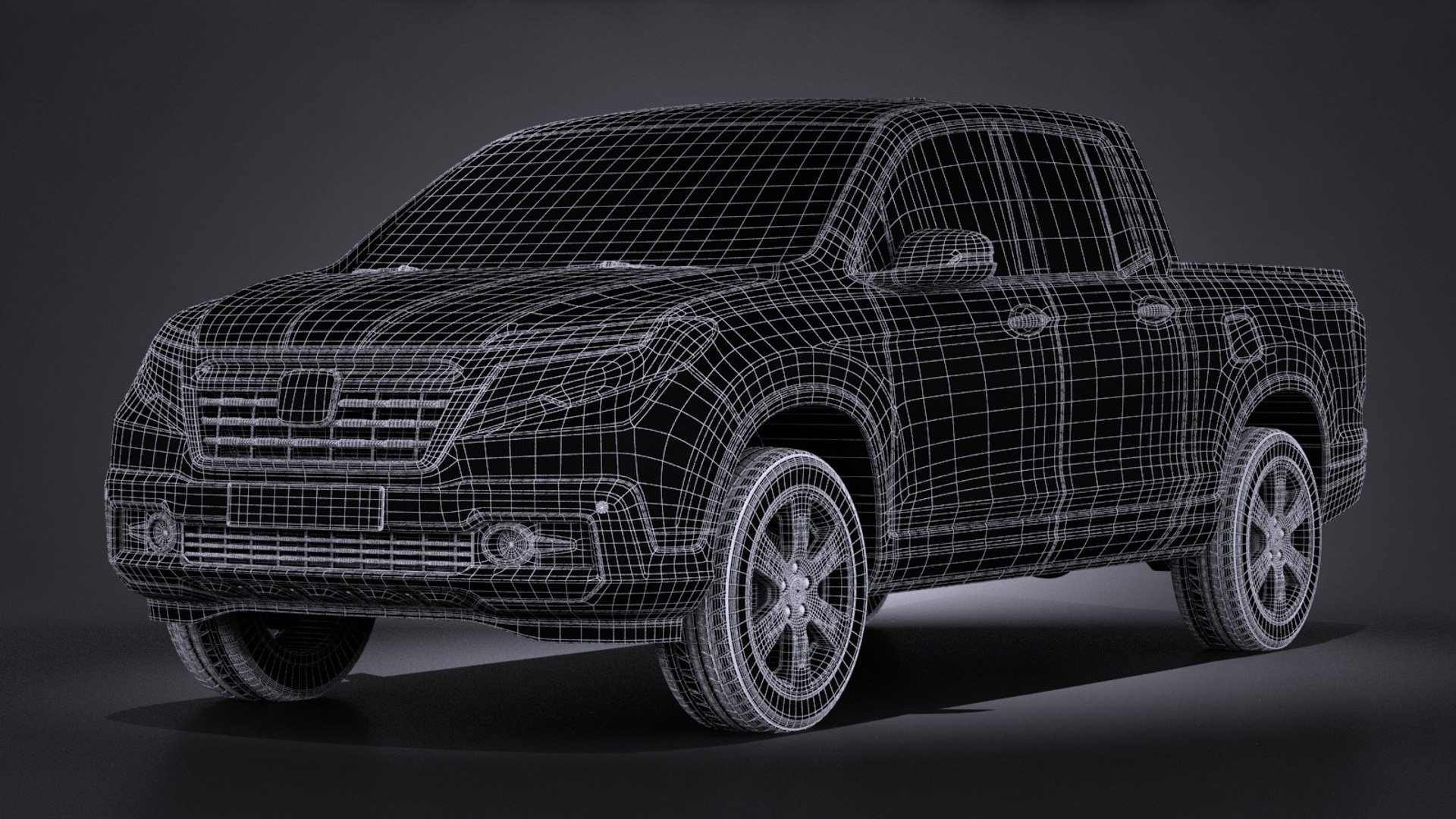 Honda Ridgeline 2017 3d Max