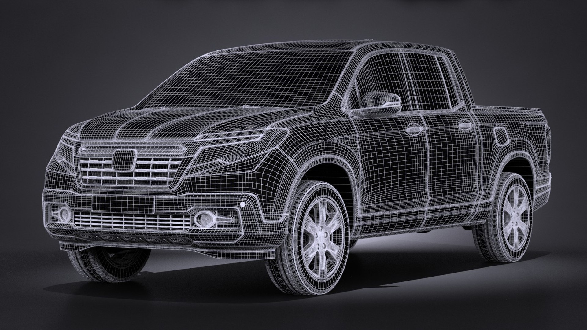 Honda Ridgeline 2017 3d Max