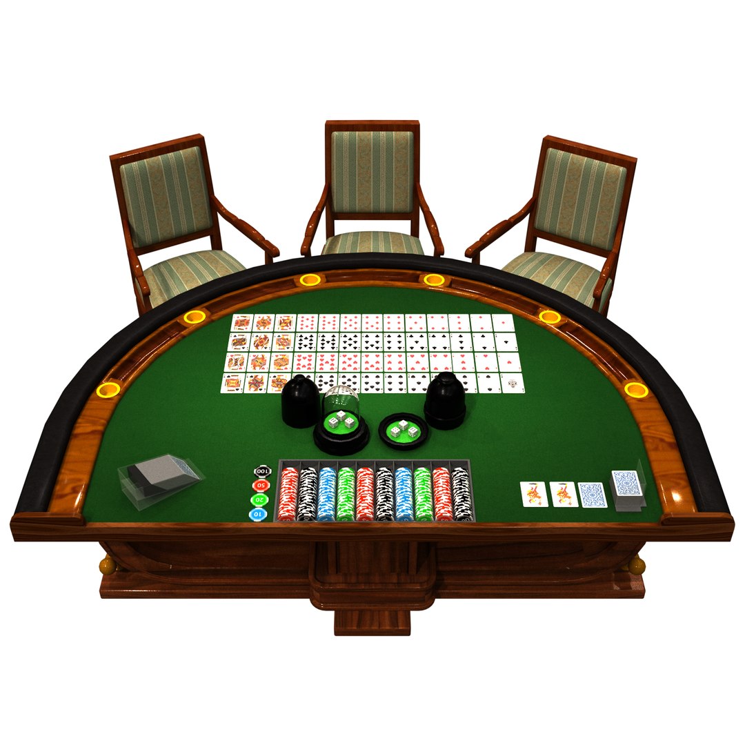 Casino table 3D - TurboSquid 1169149