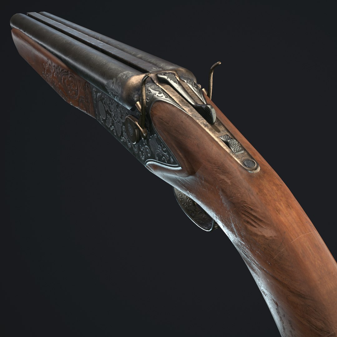3D barrel shotgun model - TurboSquid 1249941