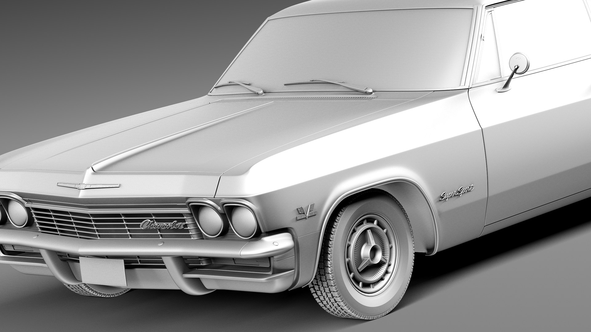 Chevrolet Impala 1965 3D Model - TurboSquid 2130167