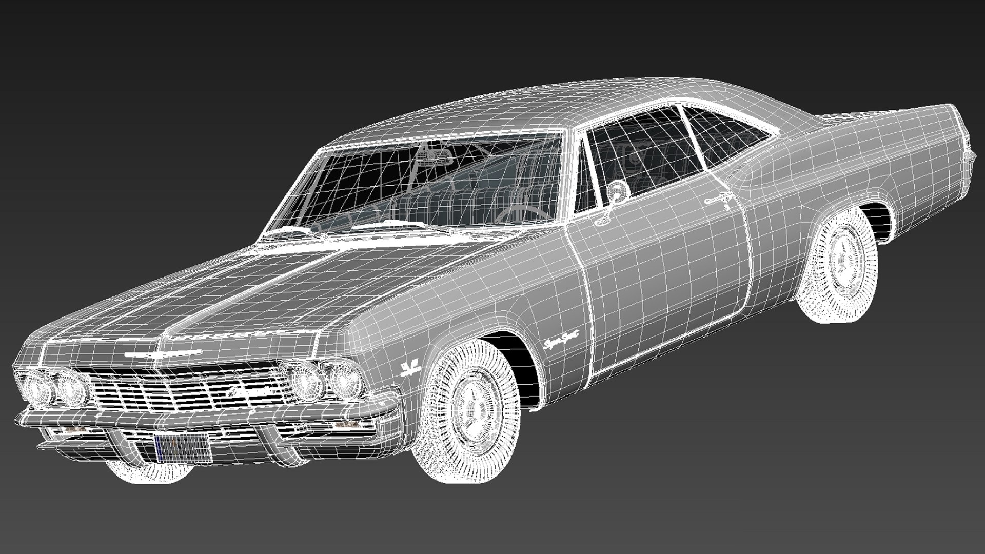 Chevrolet Impala 1965 3D Model - TurboSquid 2130167
