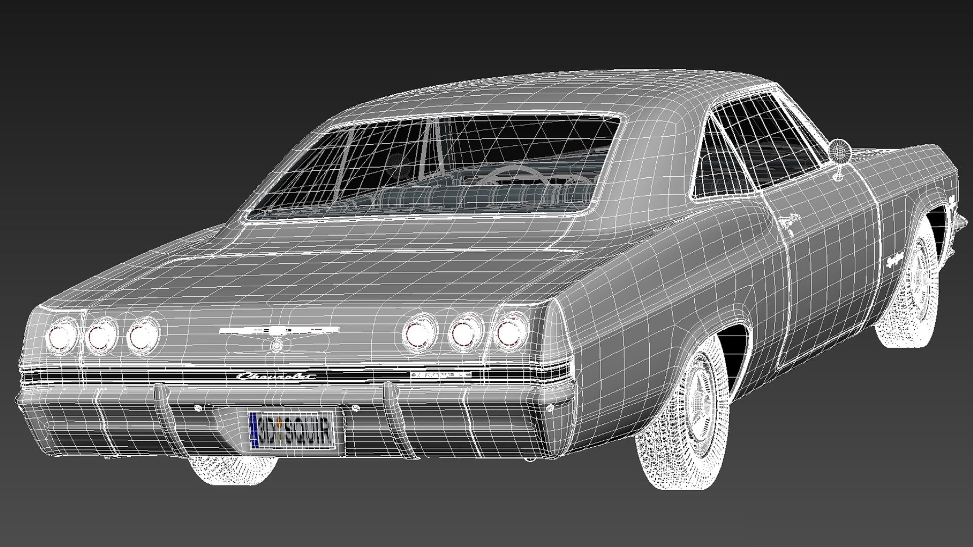 Chevrolet Impala 1965 3D Model - TurboSquid 2130167