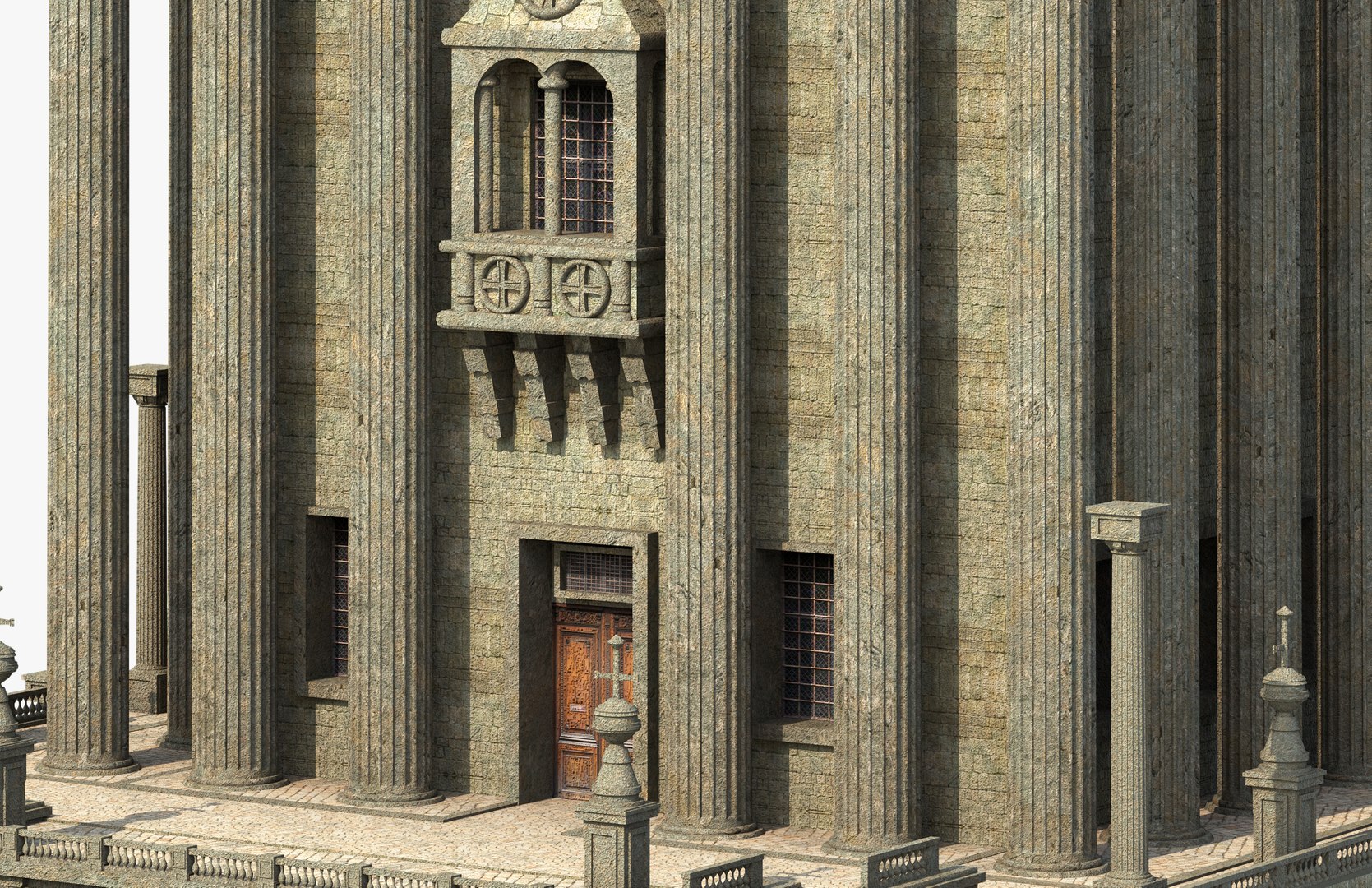 Ancient Tower Temple Model - TurboSquid 1829491