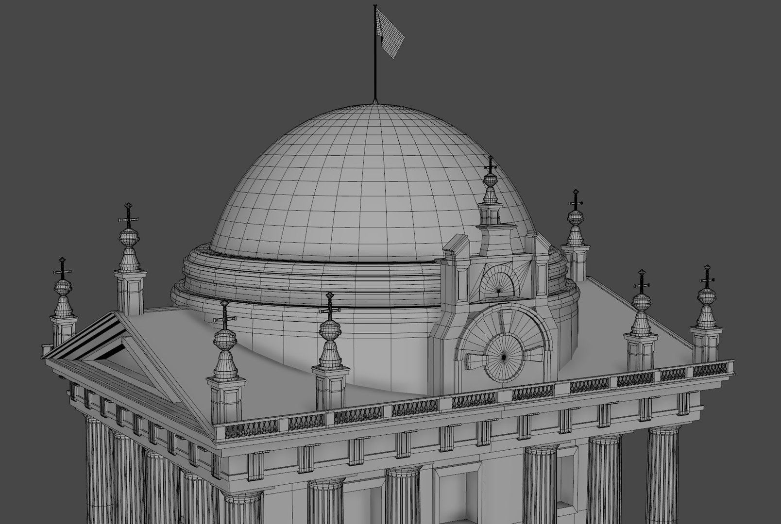 Ancient Tower Temple Model - TurboSquid 1829491