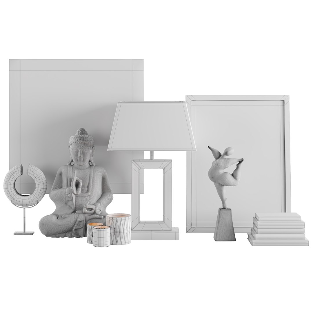 Decor Set 01 3D Model - TurboSquid 1994030