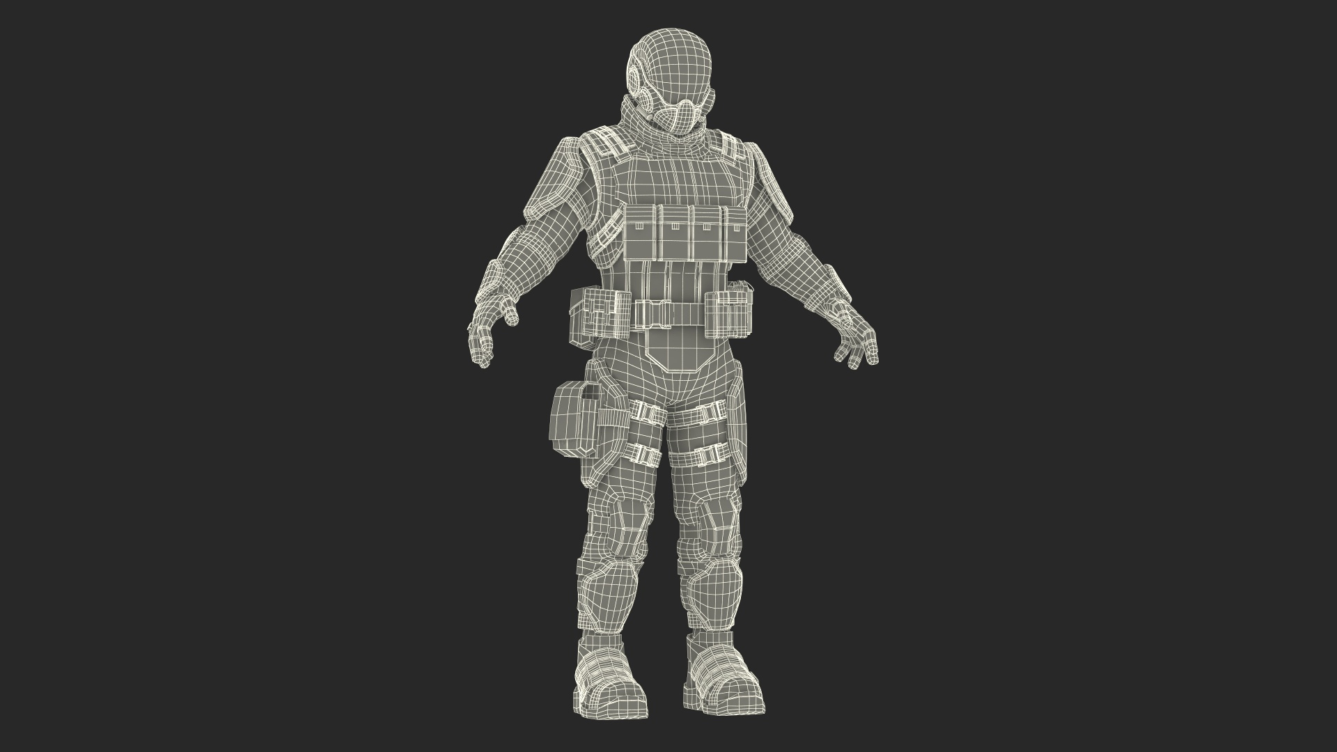 3D Futuristic Soldier Rigged For Maya - TurboSquid 2256052