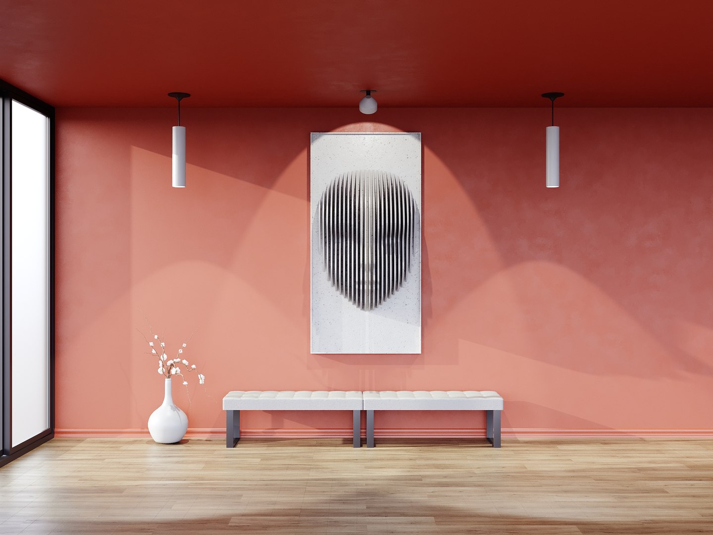 modelo 3d diseño de interiores loft cara paramétrica 3d panorámico ...