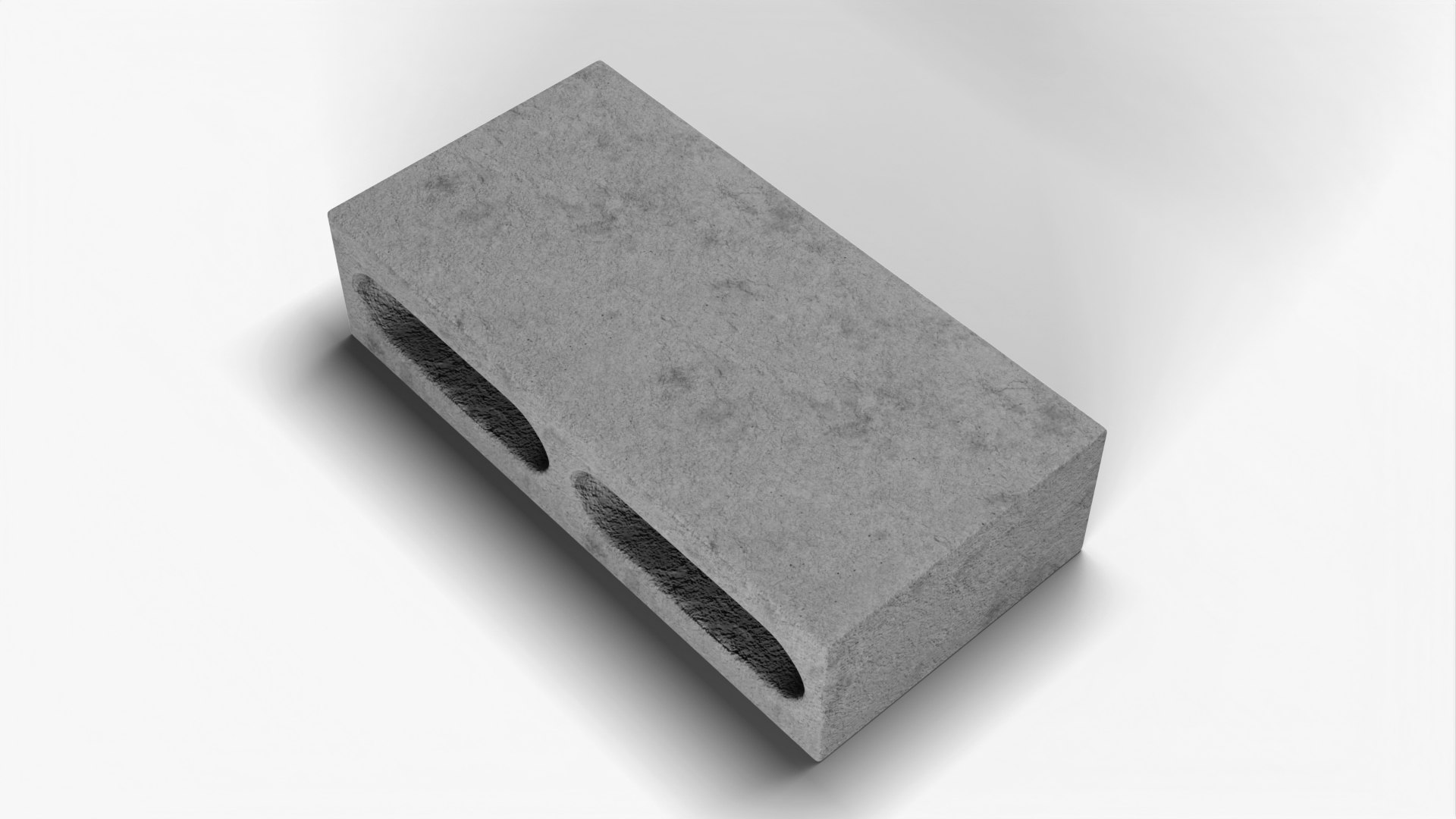 Hollow Cinder Block 1 model - TurboSquid 2052832