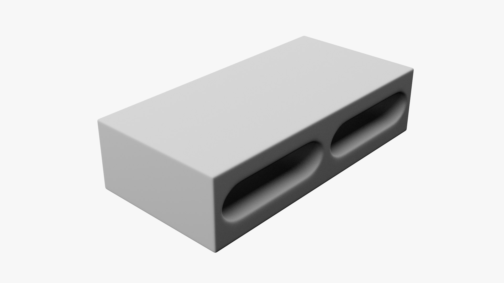 Hollow Cinder Block 1 model - TurboSquid 2052832
