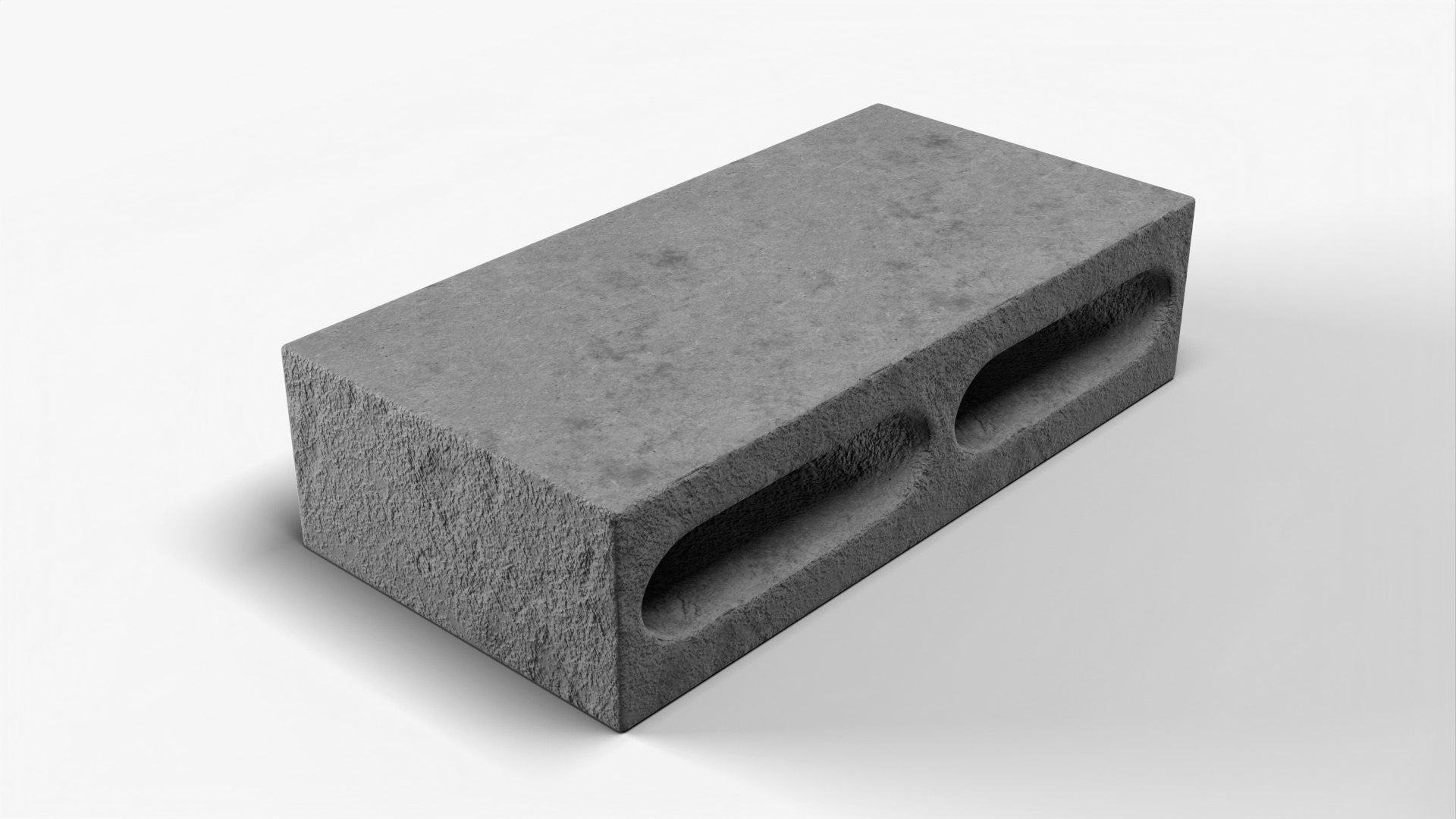 Hollow Cinder Block 1 model - TurboSquid 2052832