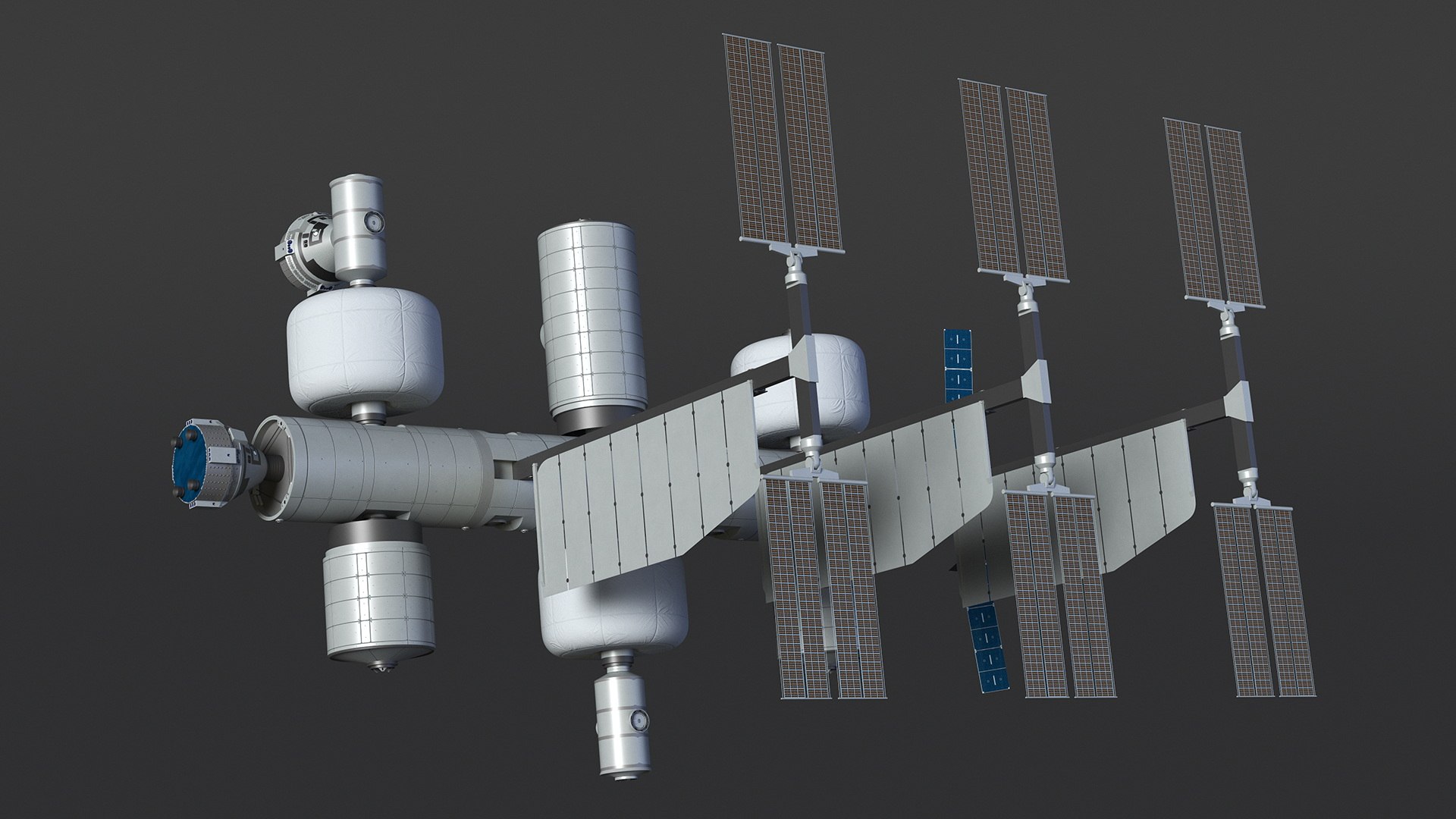 3D model Space Orbital Station Rigged - TurboSquid 2161840