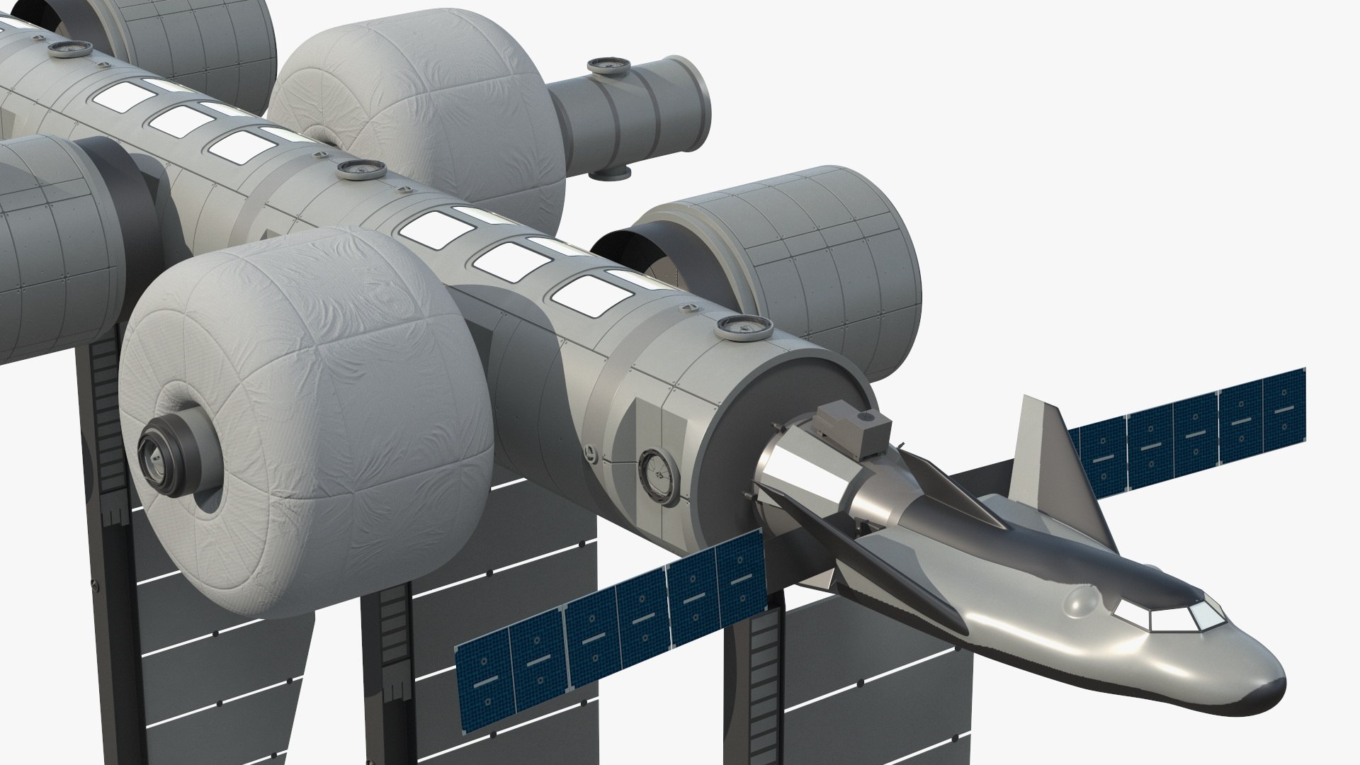 3D model Space Orbital Station Rigged - TurboSquid 2161840