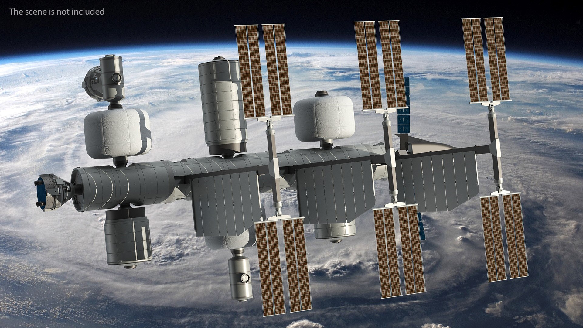 3D model Space Orbital Station Rigged - TurboSquid 2161840