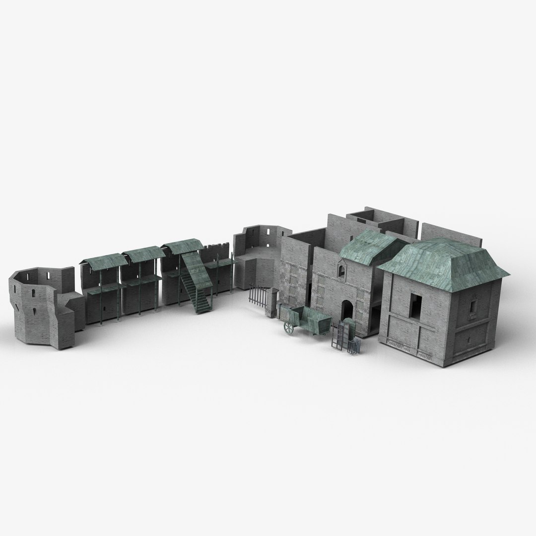 3D Modular Fort Model - TurboSquid 1468452