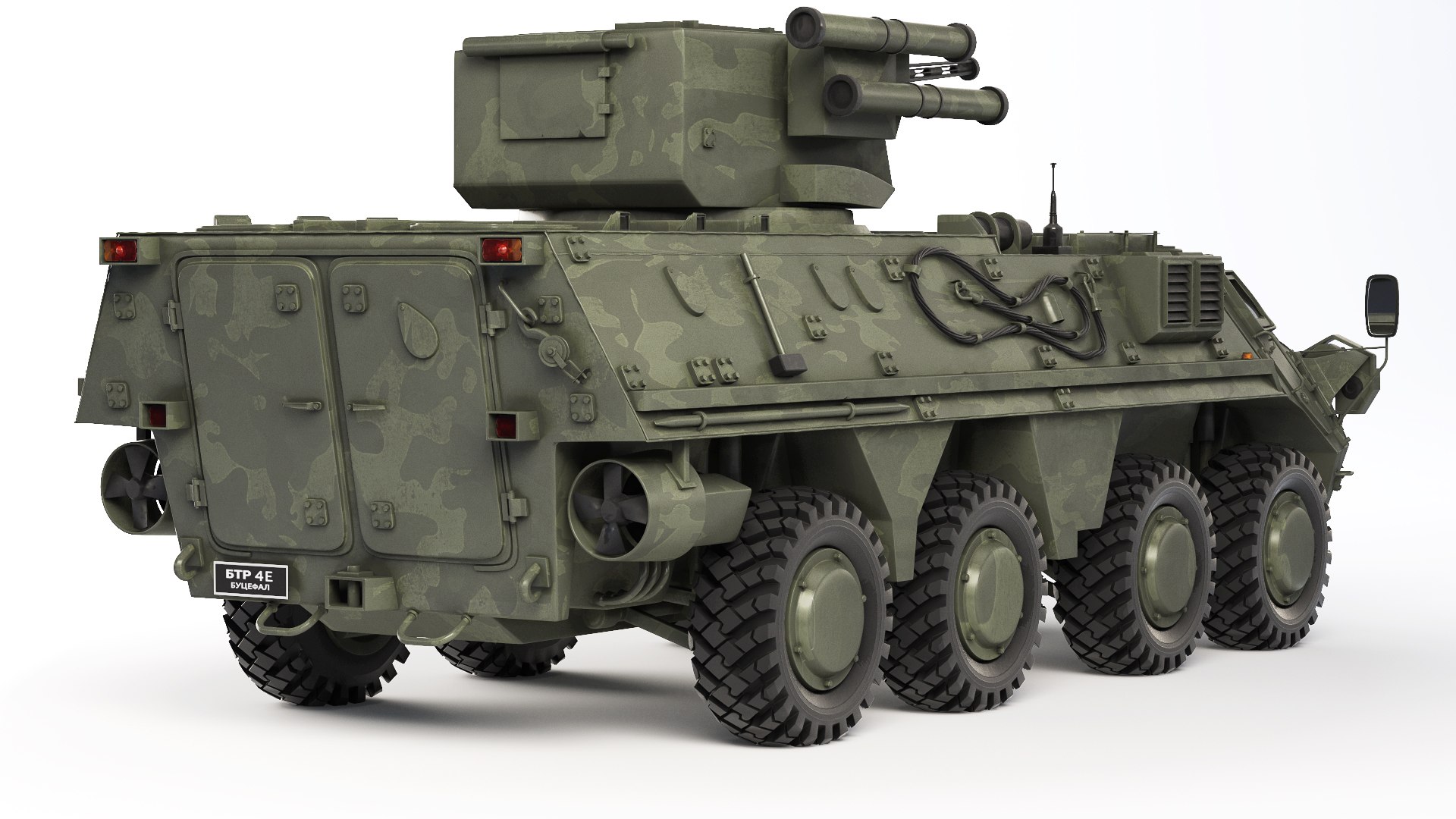 3D Model BTR 4E Bucephalus 2011 - TurboSquid 1885561