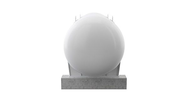 modelo 3d Tanque de almacenamiento de GNL - TurboSquid 2120901