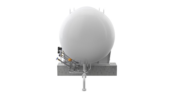 modelo 3d Tanque de almacenamiento de GNL - TurboSquid 2120901