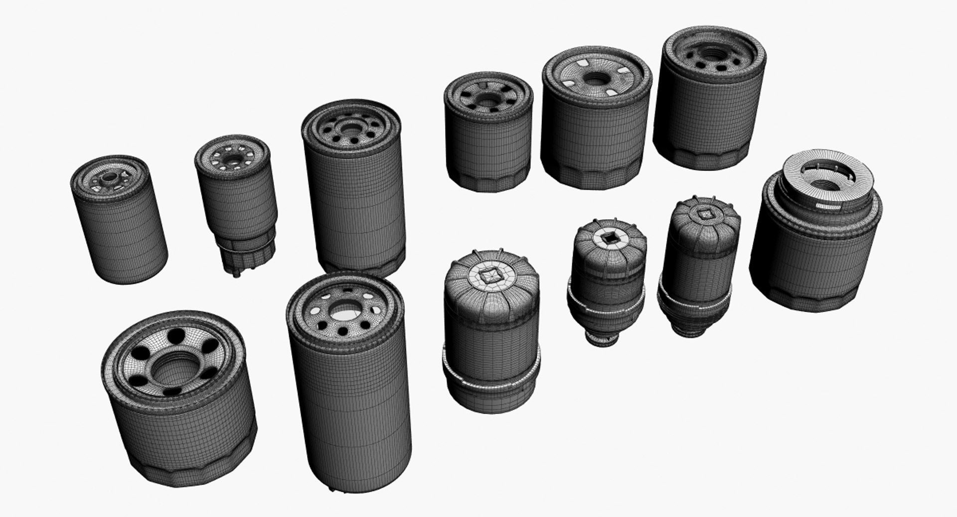 Oil Filter Car 3d Model