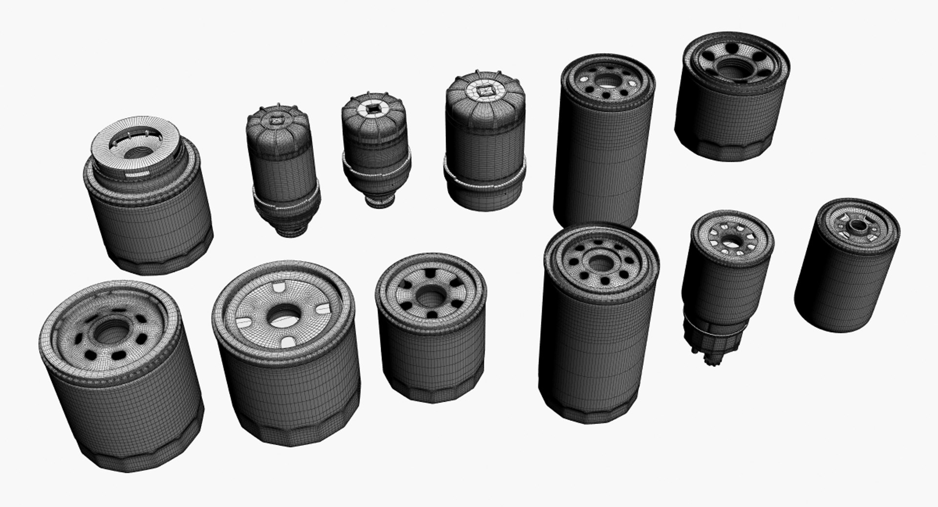Oil Filter Car 3d Model