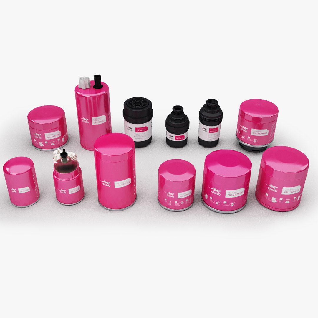 Oil Filter Car 3d Model