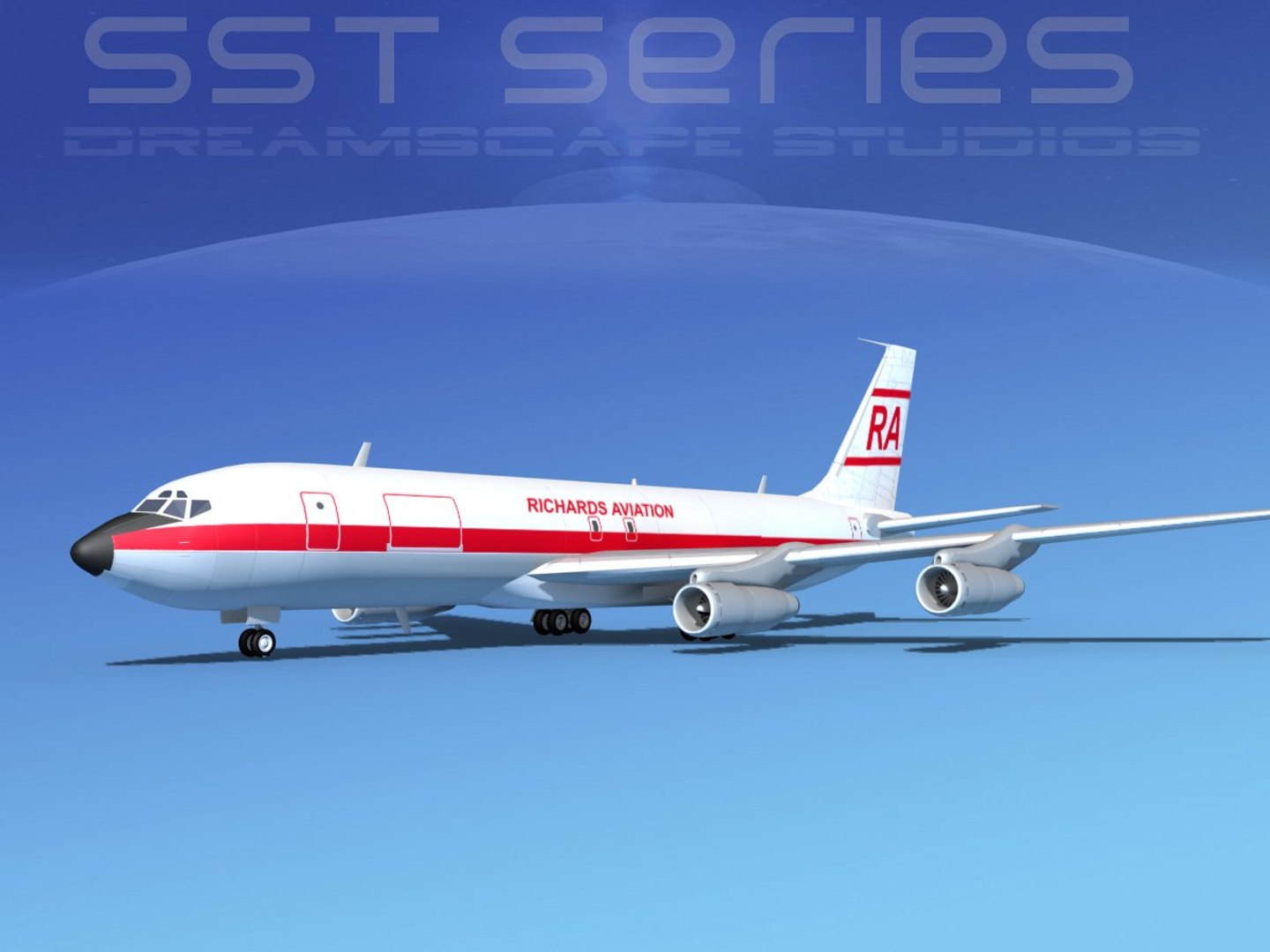 3d 707-320 Boeing 707