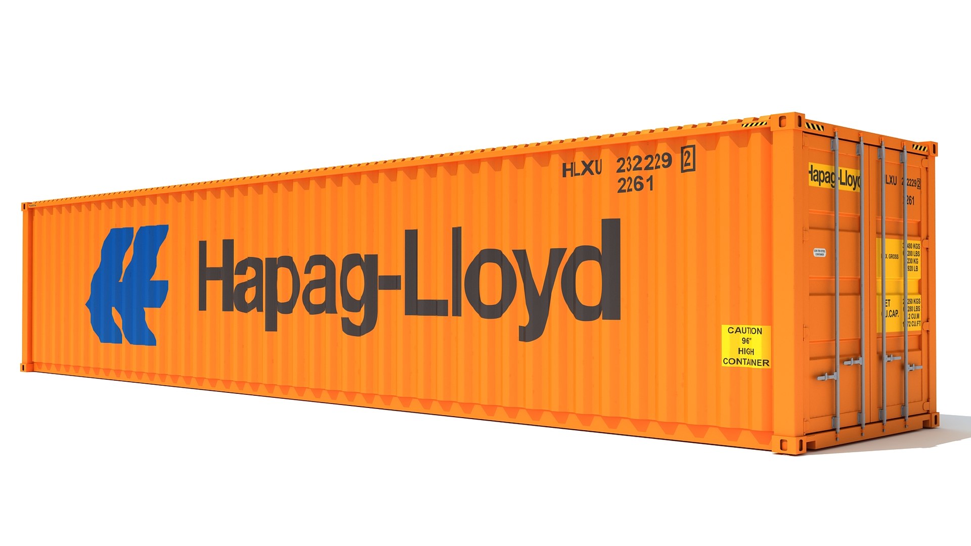 Shipping container hapag-lloyd 3D model - TurboSquid 1616058