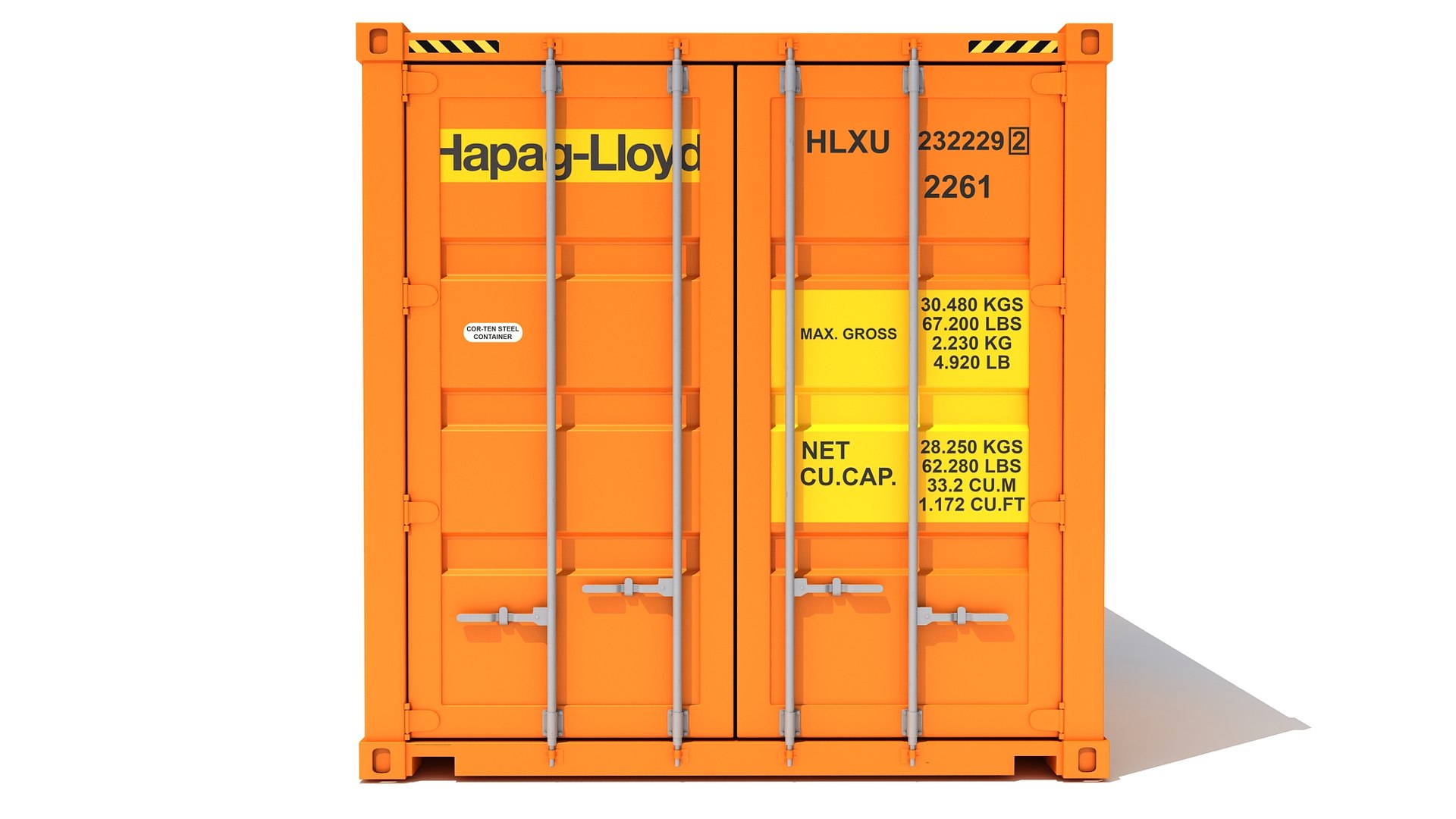 Shipping container hapag-lloyd 3D model - TurboSquid 1616058