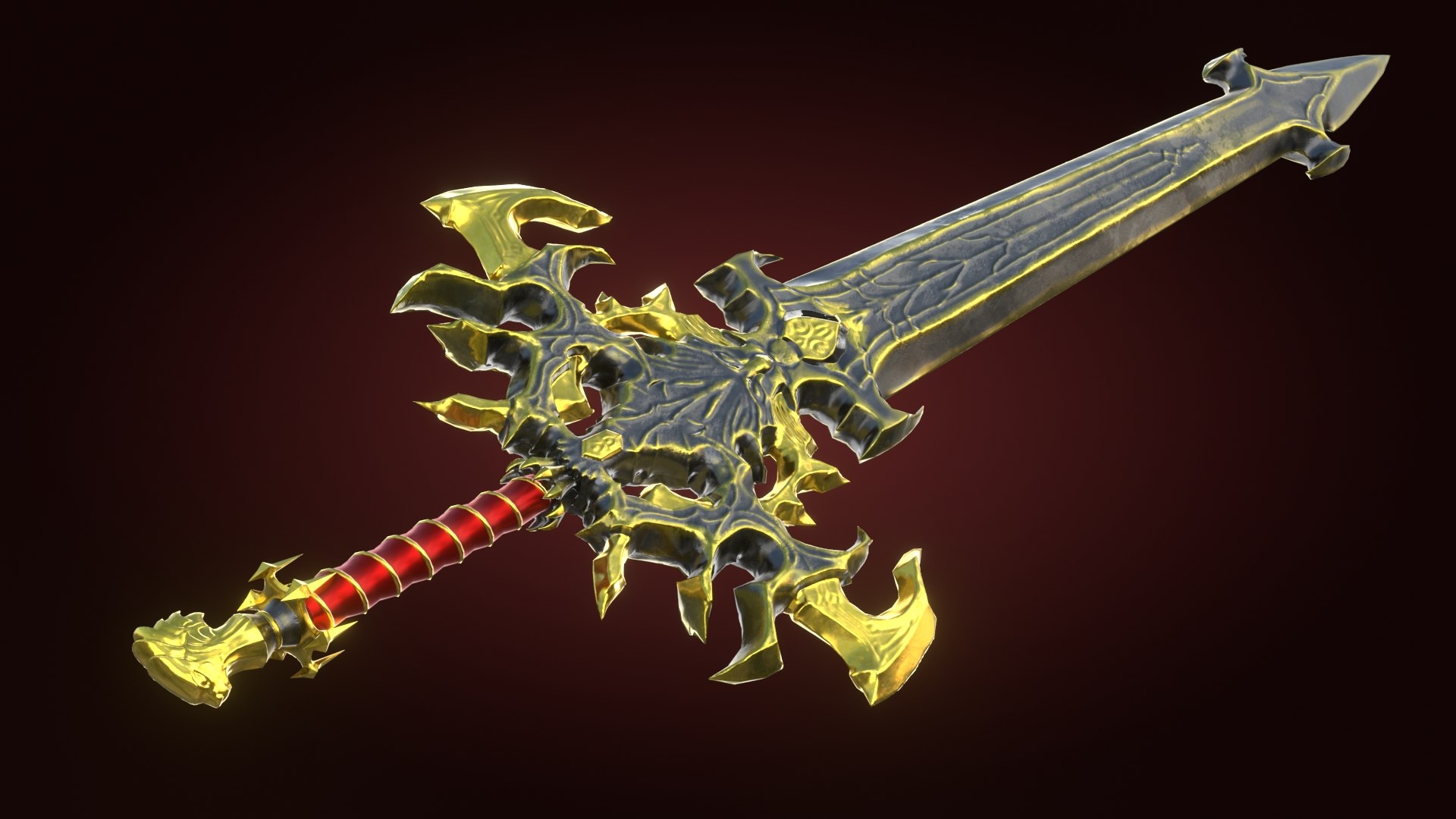 Fantasy Sword Lion Game Ready Unreal Engine Unity Low-poly 3D - TurboSquid 1958830