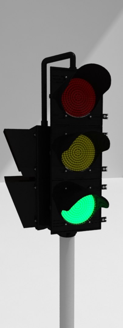 Urban Traffic Lights 3d Model