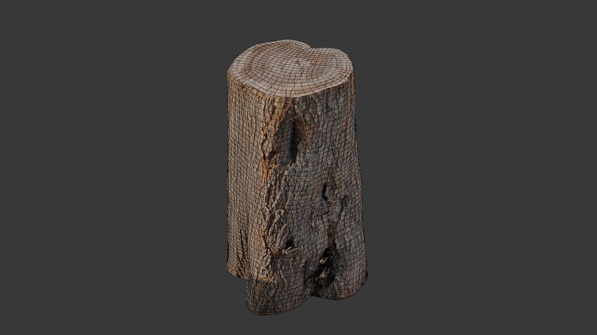 3D Realistic Tree Stump - TurboSquid 2408342