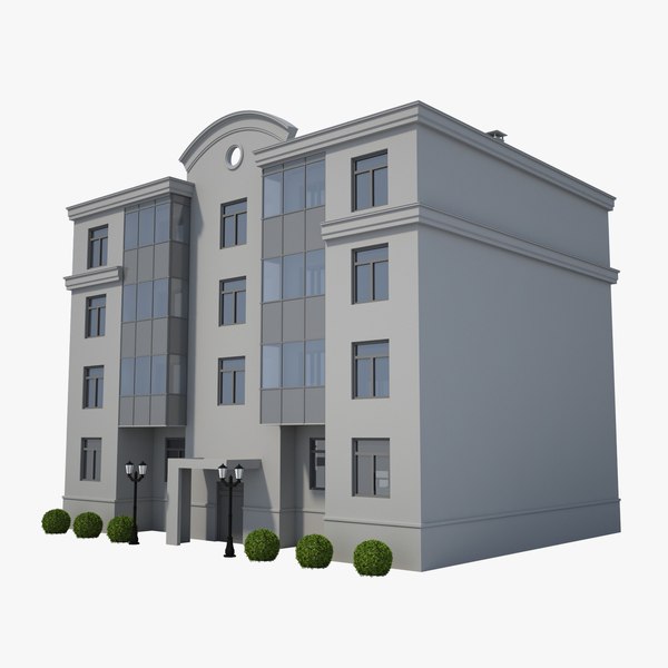 3ds max building lamppost bench