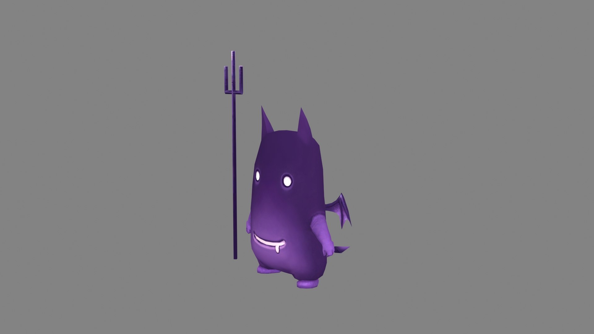 3D Cartoon Purple Demon Hunter - TurboSquid 2266917