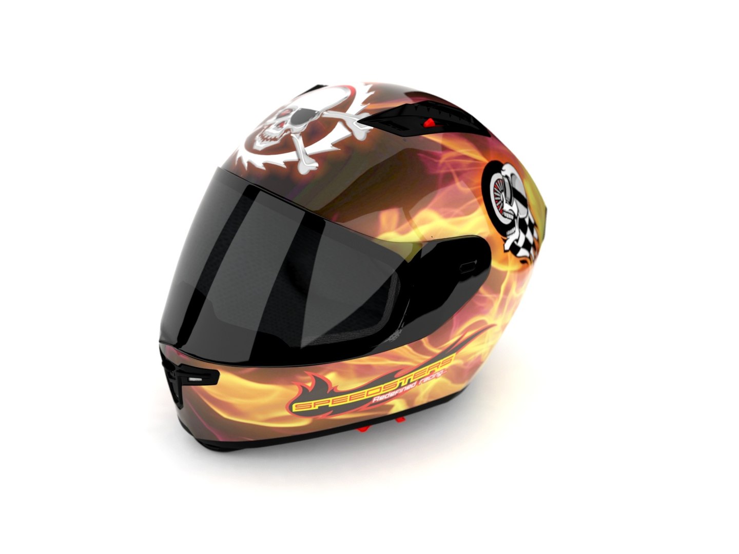 Motorcycle Helmet 3d Model
