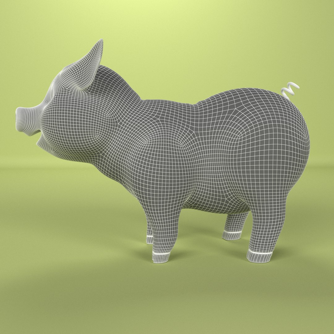 Cartoon Piglet 3D Model - TurboSquid 1615742