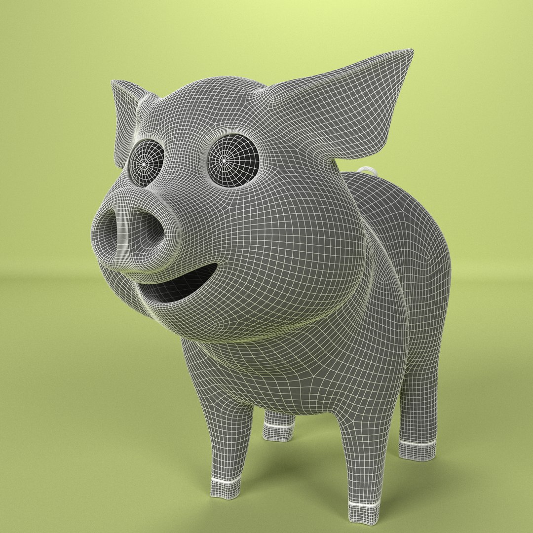 Cartoon Piglet 3D Model - TurboSquid 1615742