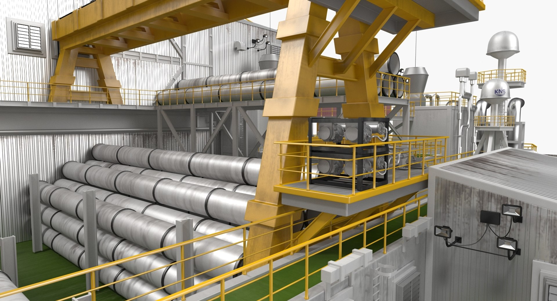 3D model semi submersible drilling rig - TurboSquid 1244855