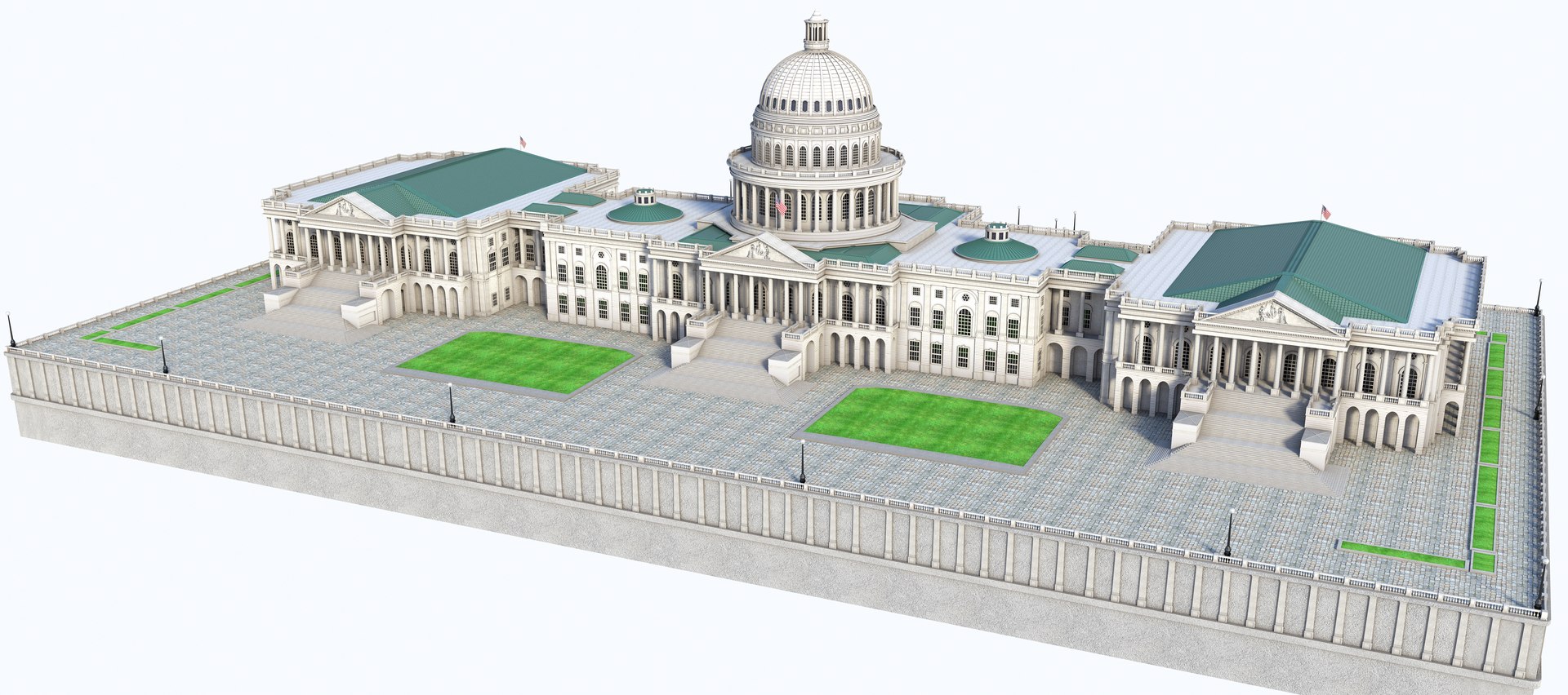 Historic United States Capitol Building 3D Model - TurboSquid 1291158