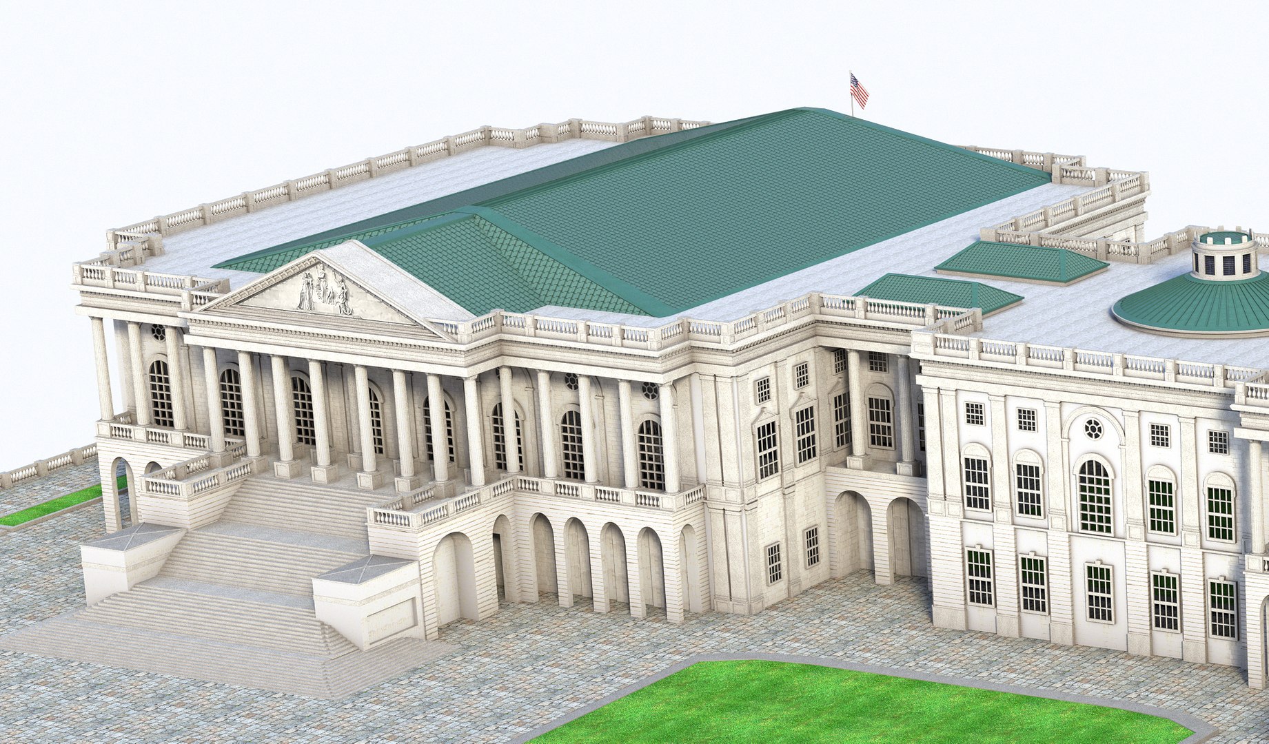 Historic United States Capitol Building 3D Model - TurboSquid 1291158