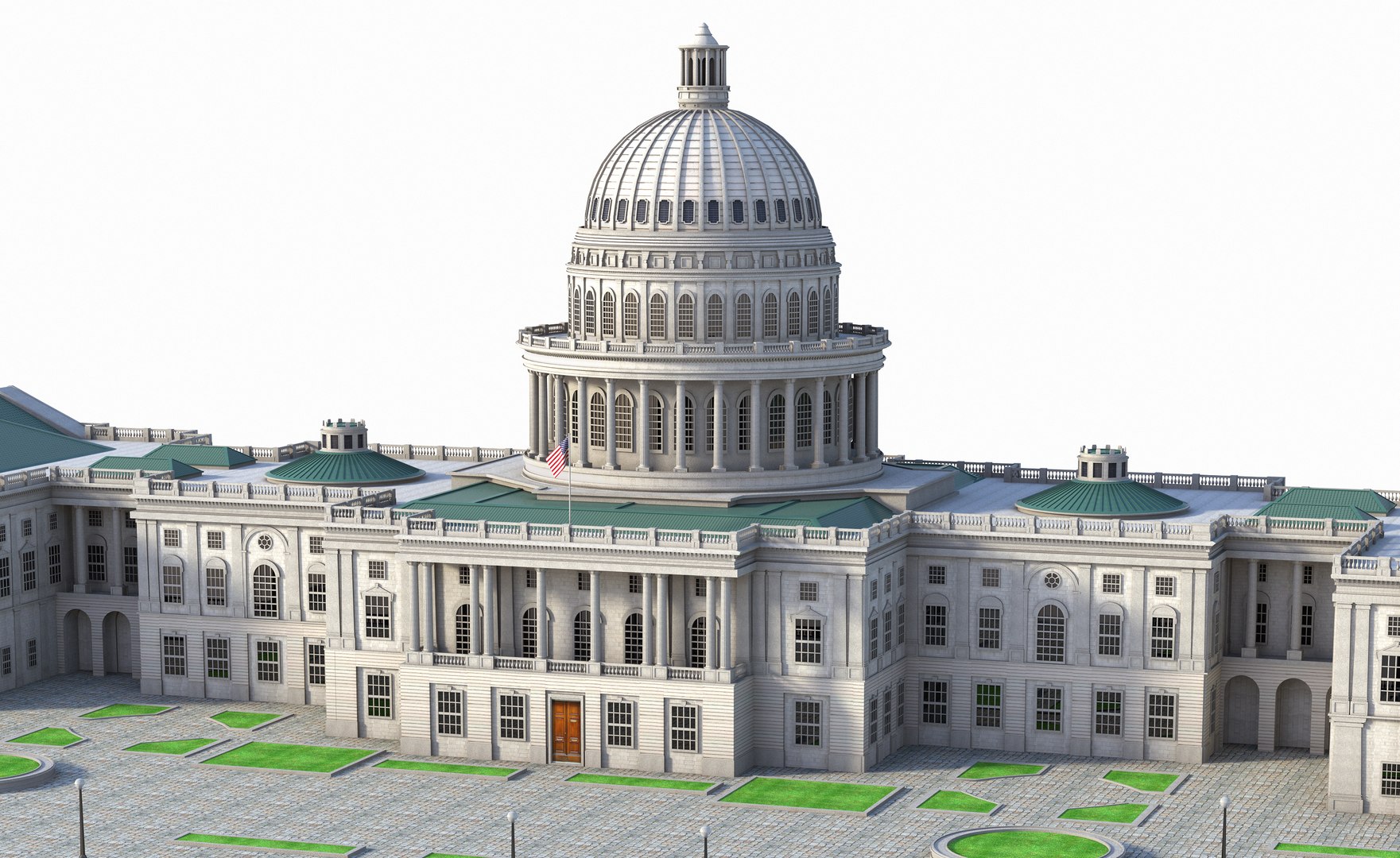 Historic United States Capitol Building 3D Model - TurboSquid 1291158