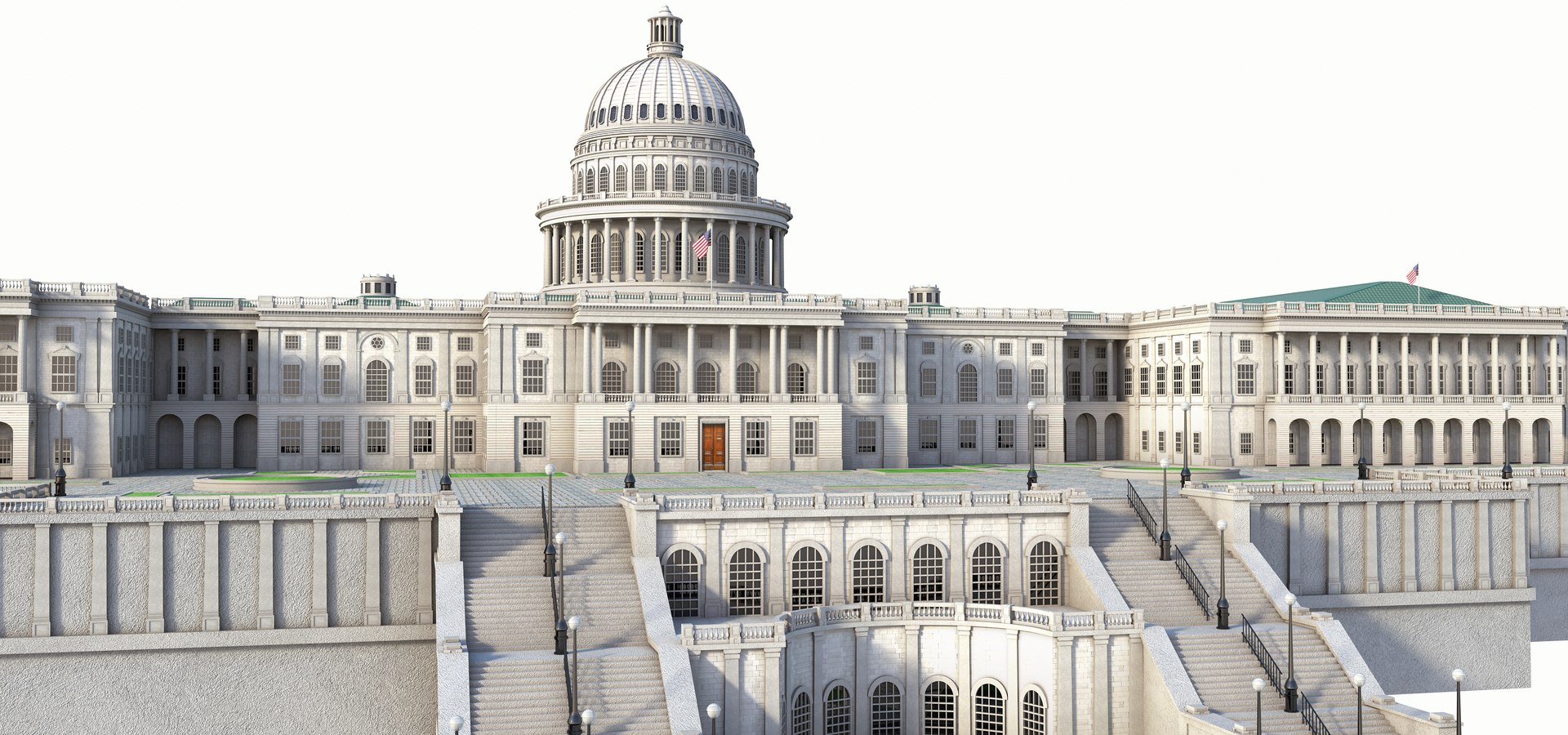 Historic United States Capitol Building 3D Model - TurboSquid 1291158